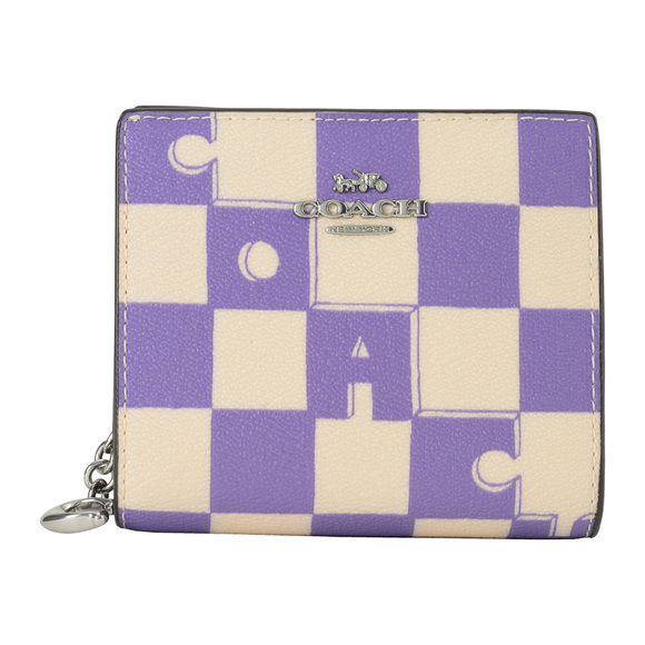 Coach | Bags | Coach Checker Wallet Purple | Poshmark